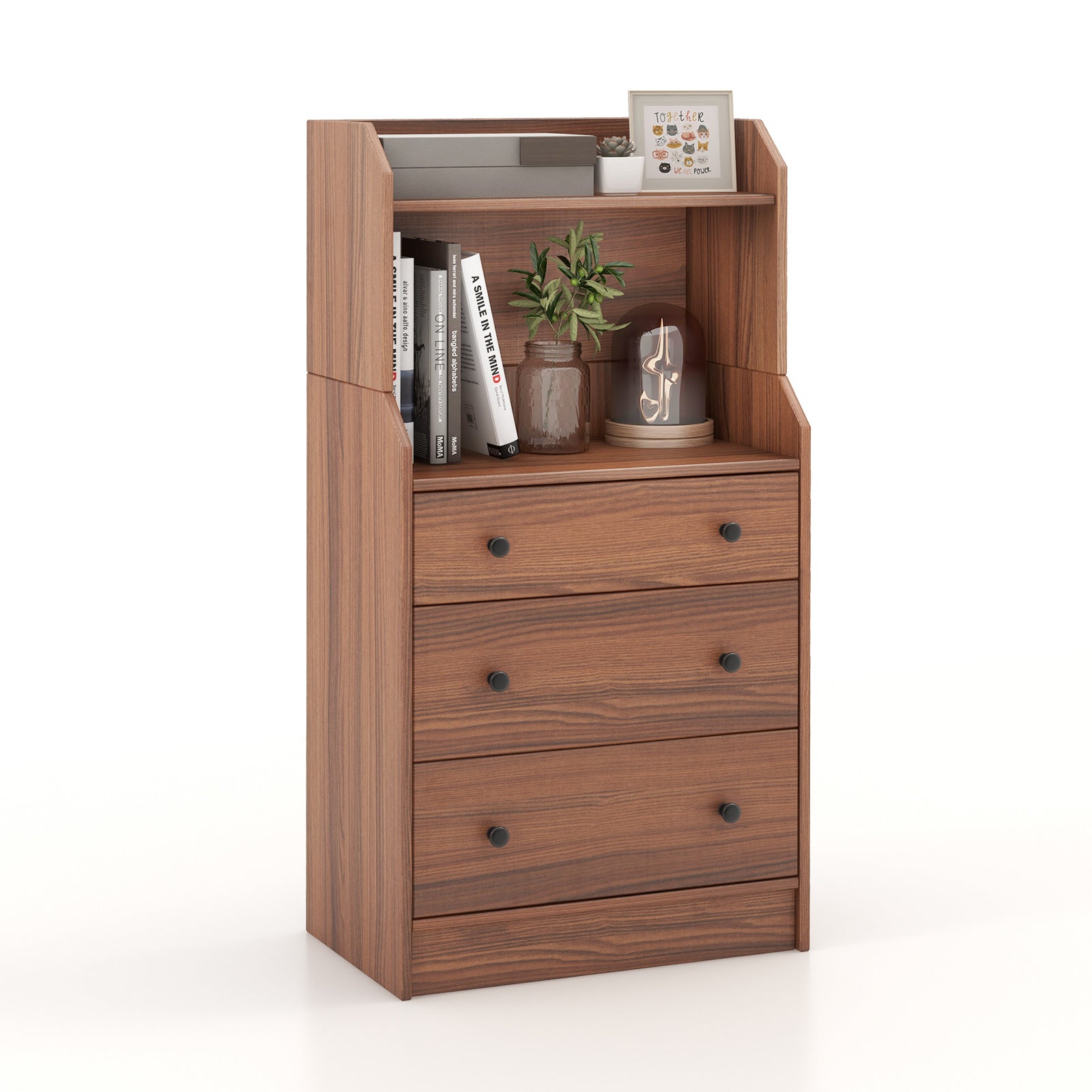 Modern Chest of Drawers Dresser with Shelves TidySpaces