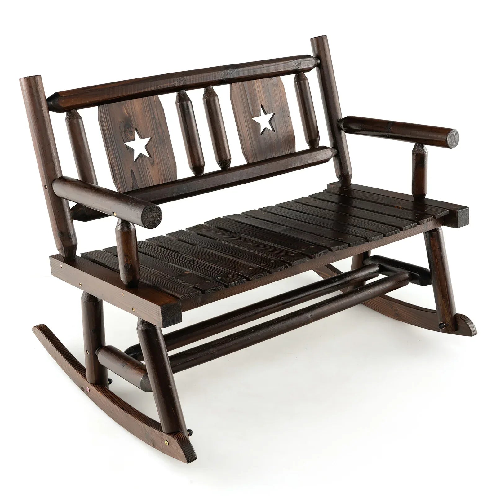 Patio Rocking Bench 2-Person Rocker Chair – TidySpaces