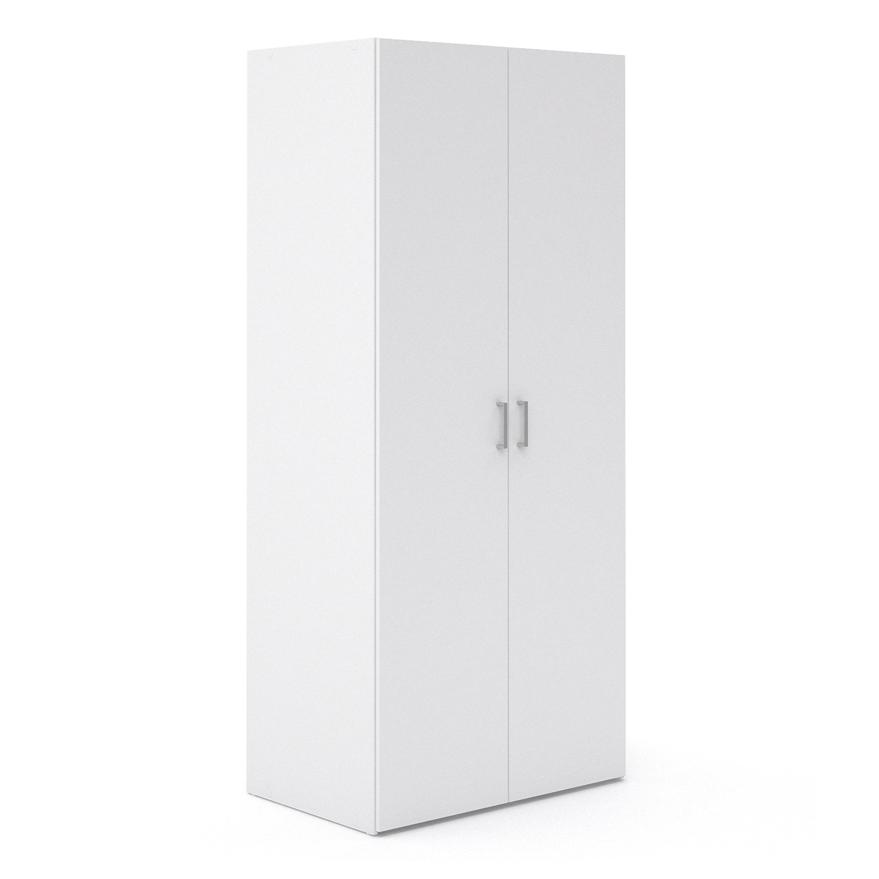 Space Wardrobe 2 Doors White 1750 – TidySpaces